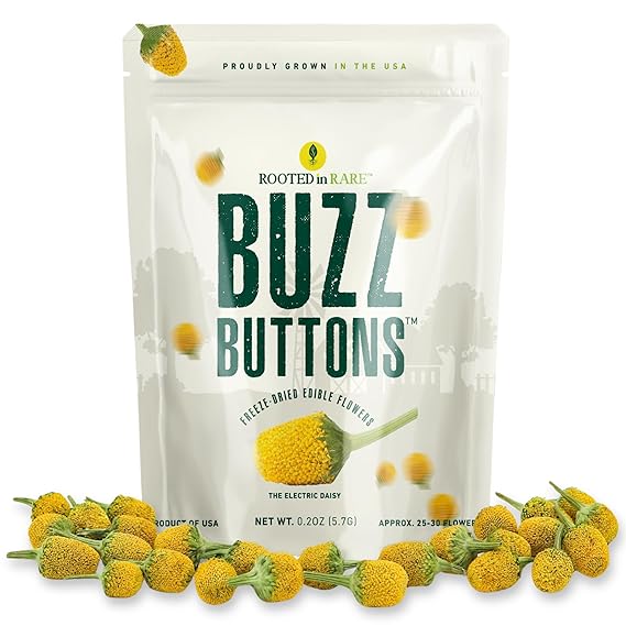 Amazon.com: Buzz Buttons Edible Flowers For Cocktails | Grown In USA ...