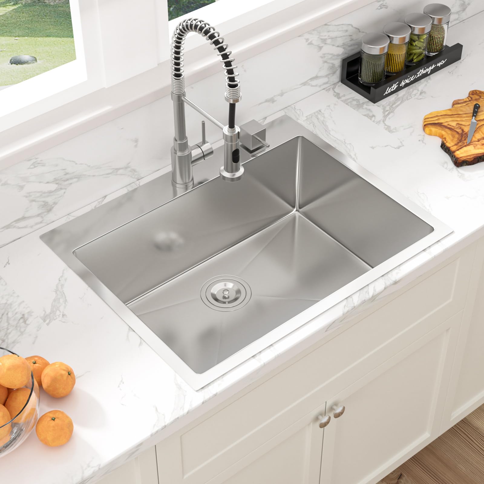 Snapklik.com : 30 Kitchen Sink Drop In - 30 X 22 Inch Topmount Kitchen ...