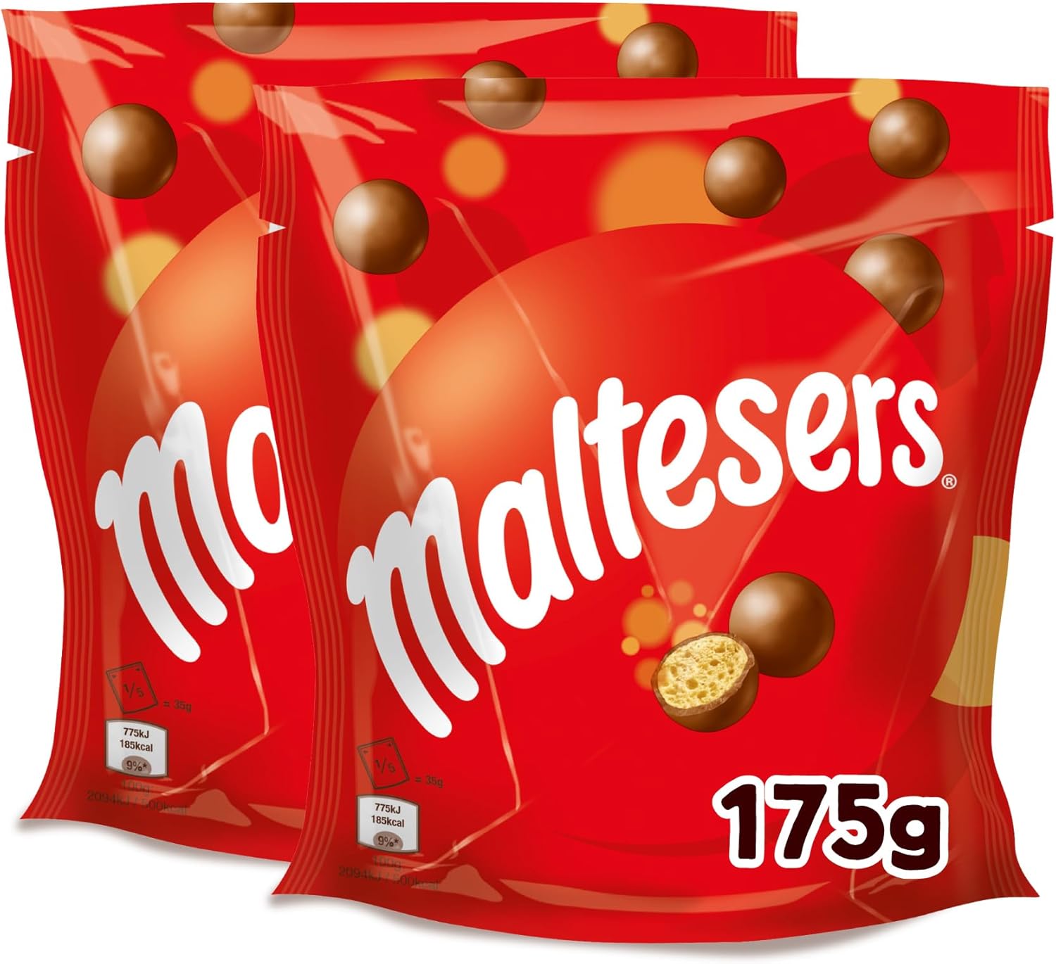 Maltesers Chocolate Pouch Pack of 2x175g, Irresistibly Delicious Malt ...