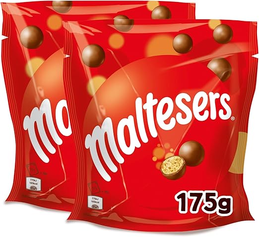 Maltesers Chocolate Pouch Pack of 2x175g, Irresistibly Delicious Malt ...