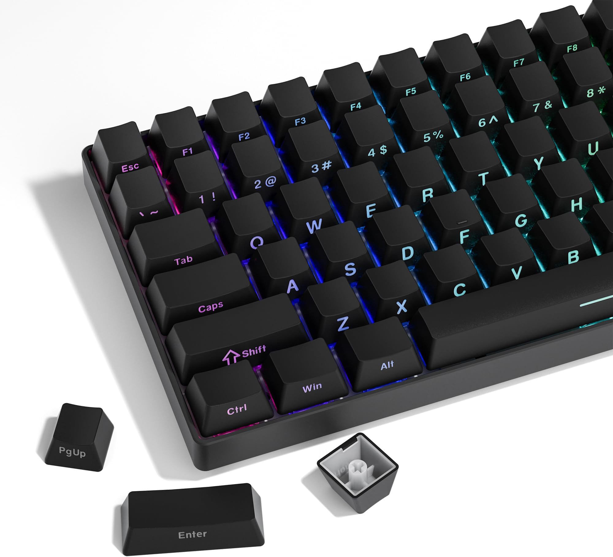 Amazon.com: XVX PBT Keycaps - Side Print Keycap Set, Double Shot Shine ...