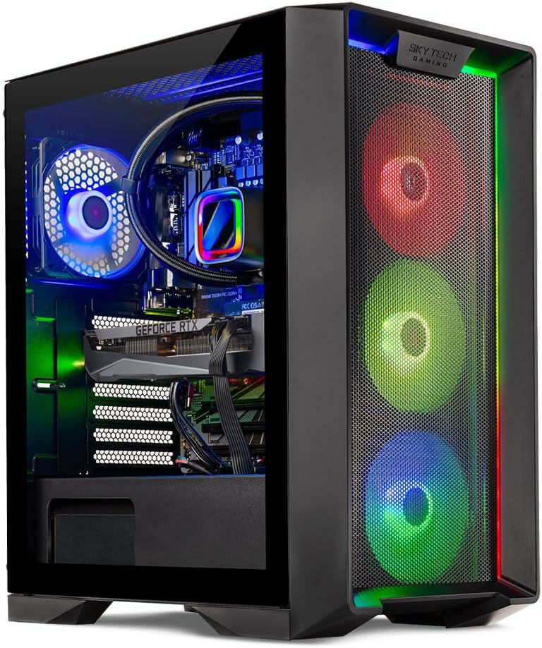 Amazon.com: Skytech Blaze Gaming PC Desktop – Intel Core i5 12400F 2.5 ...