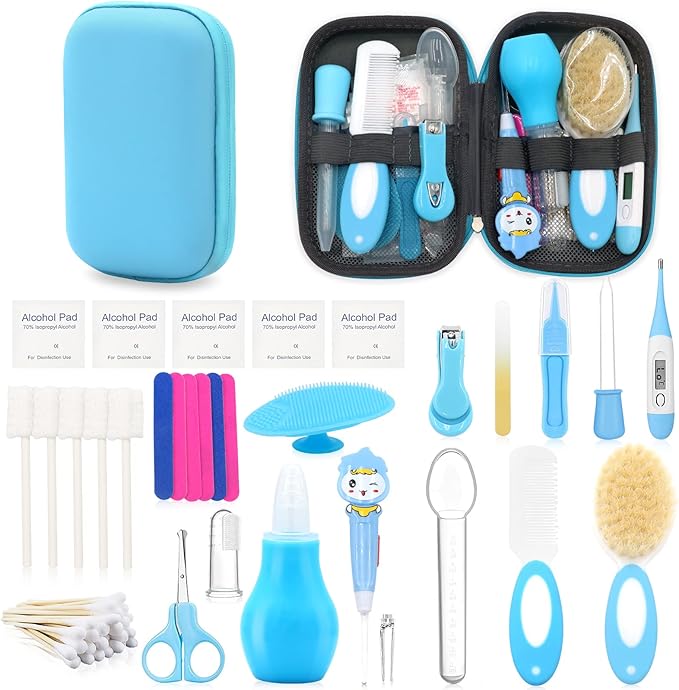 Amazon.com: Baby Healthcare and Grooming Kit for Newborn Kids, 18PCS ...