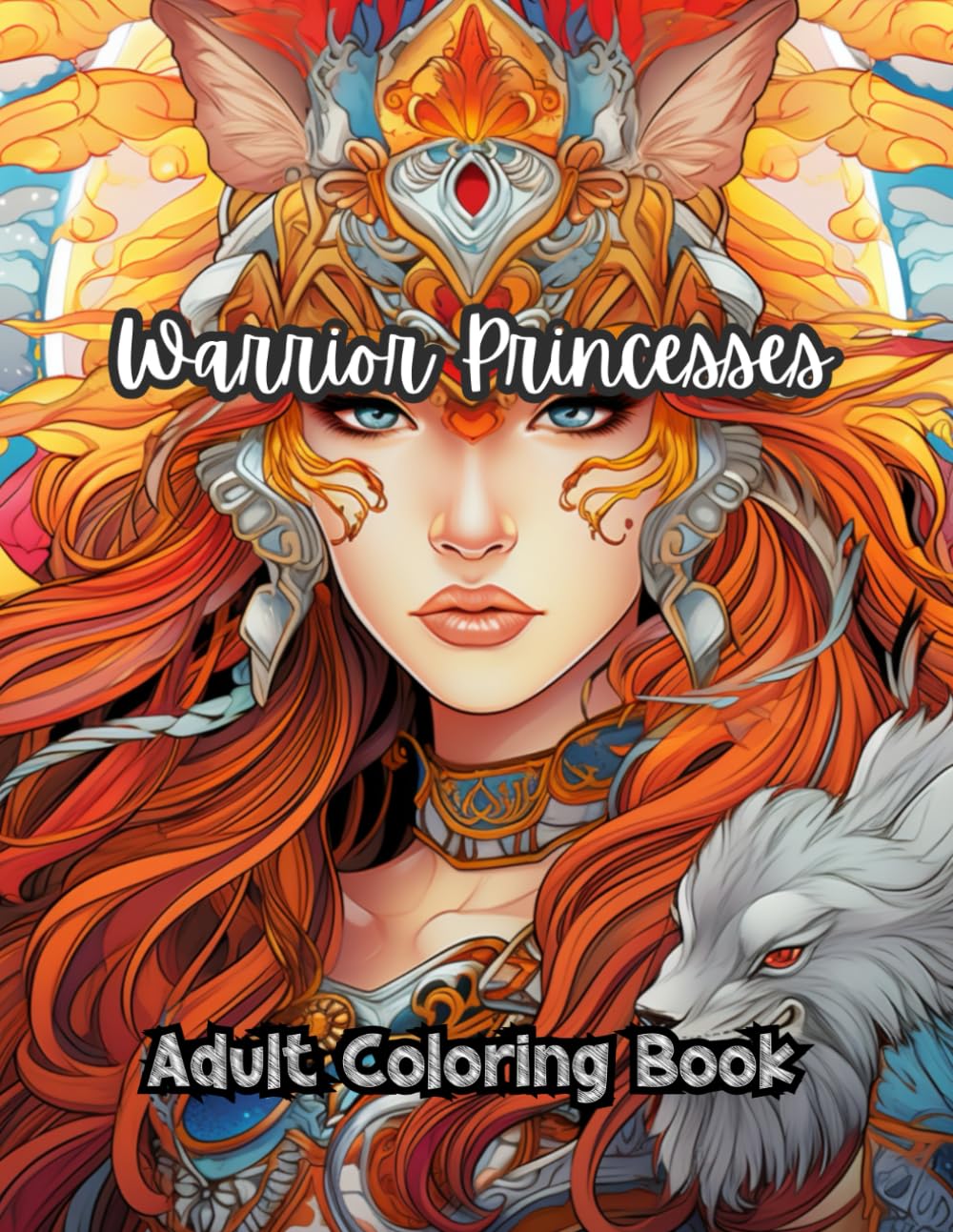 Amazon.com: Warrior Princesses Coloring Pages For Adults Coloring Book ...