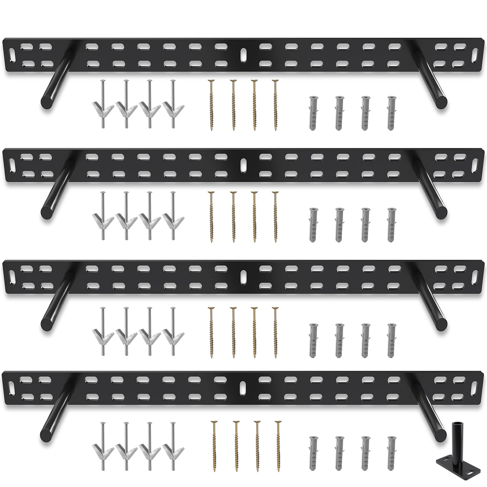 Buy Set of 4 Floating Shelves Brackets 22in Multiple ing Locations ...