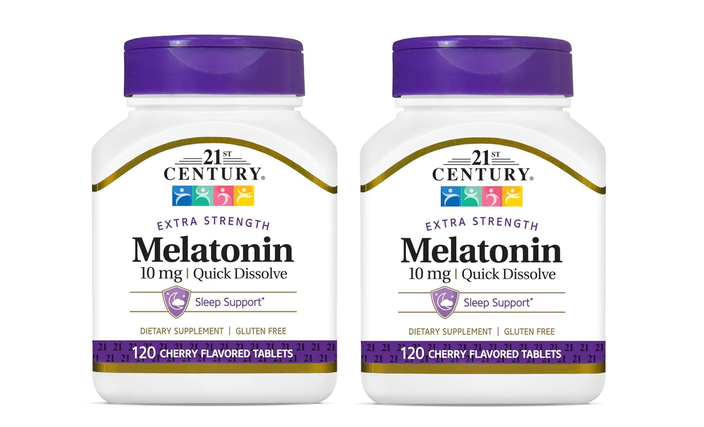 Amazon.com: 21st Century, Melatonin Quick Dissolve Tablets 10 mg, White ...