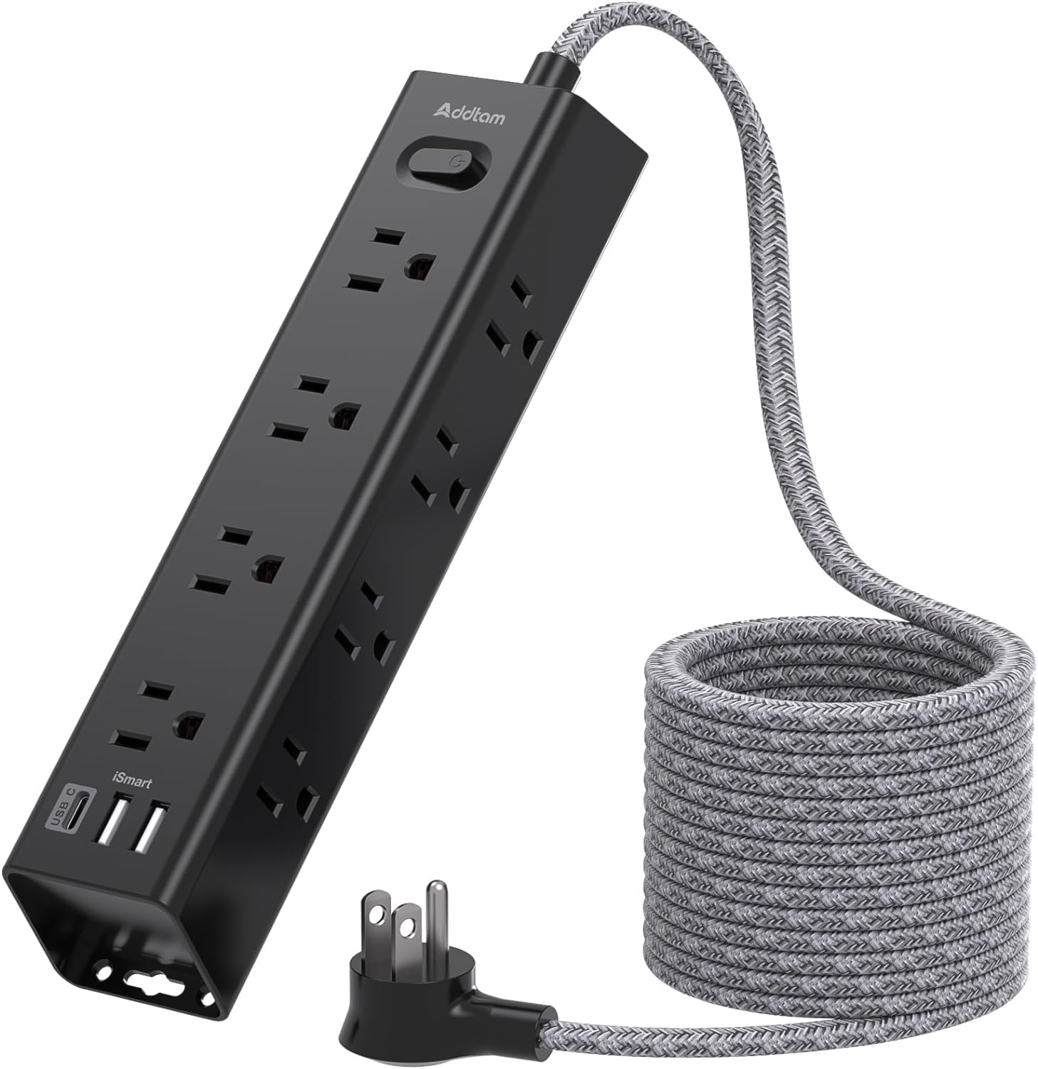 Surge Protector Power Bar - 15 FT Extension Cord, Power Strip with 12 ...