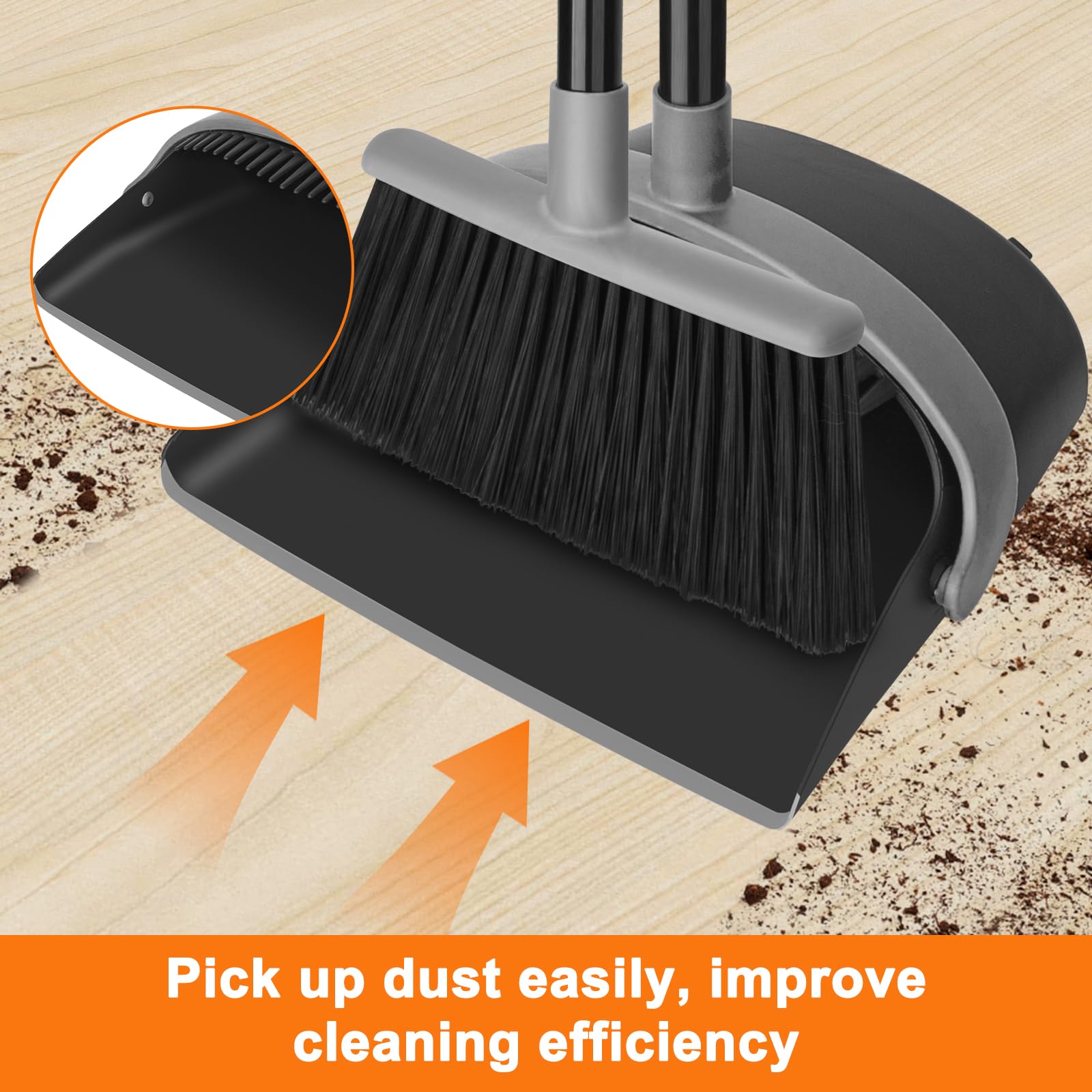 Snapklik.com : KeFanta Broom And Dustpan Set,Dust Pan