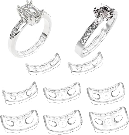 Amazon.com: Ymapinc 8 Pcs Invisible Ring Size Adjuster for Loose Rings ...