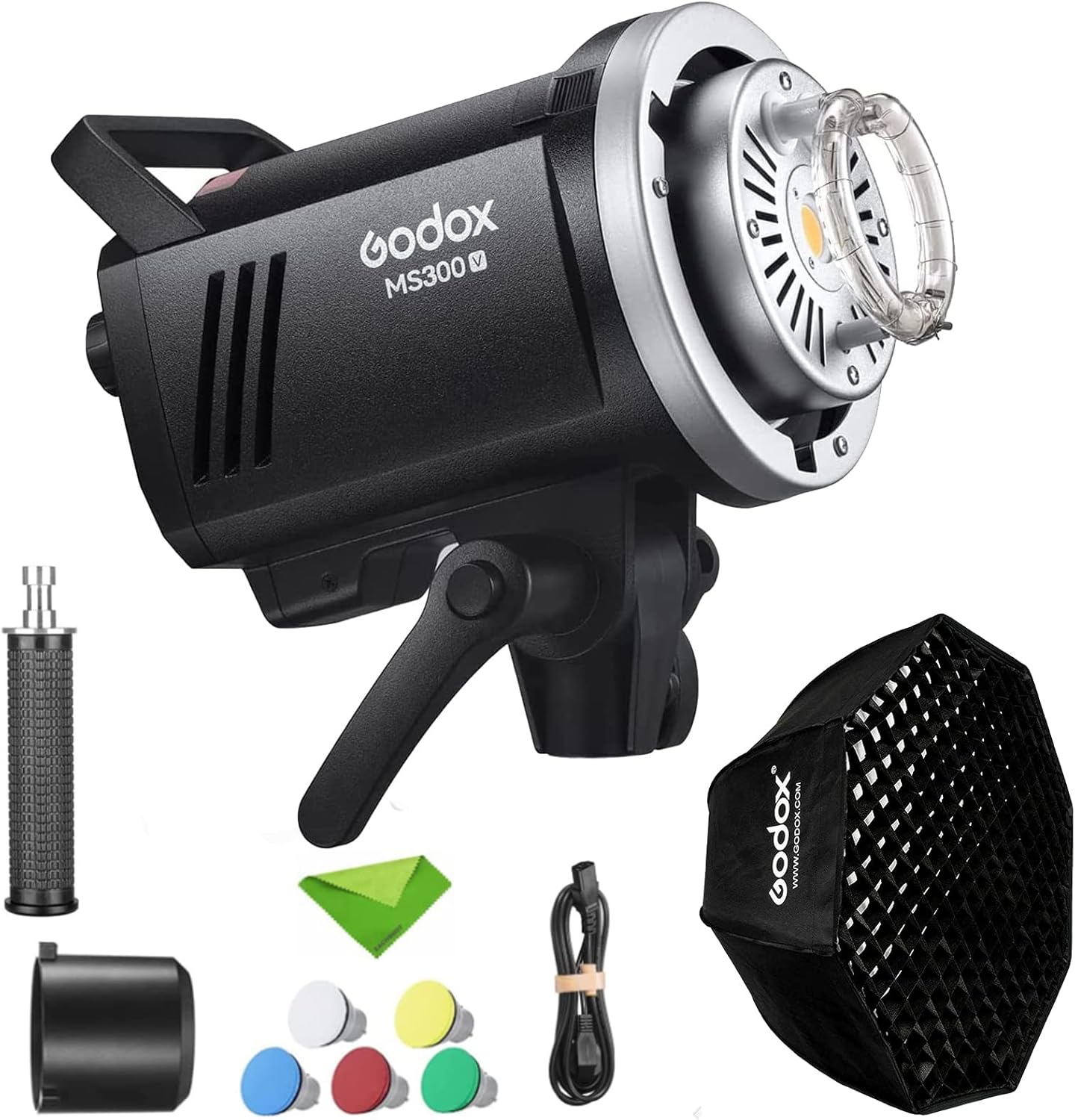 Amazon.com: Godox MS300V w/Godox SB-GUE80 Softbox 300W Studio Flash ...