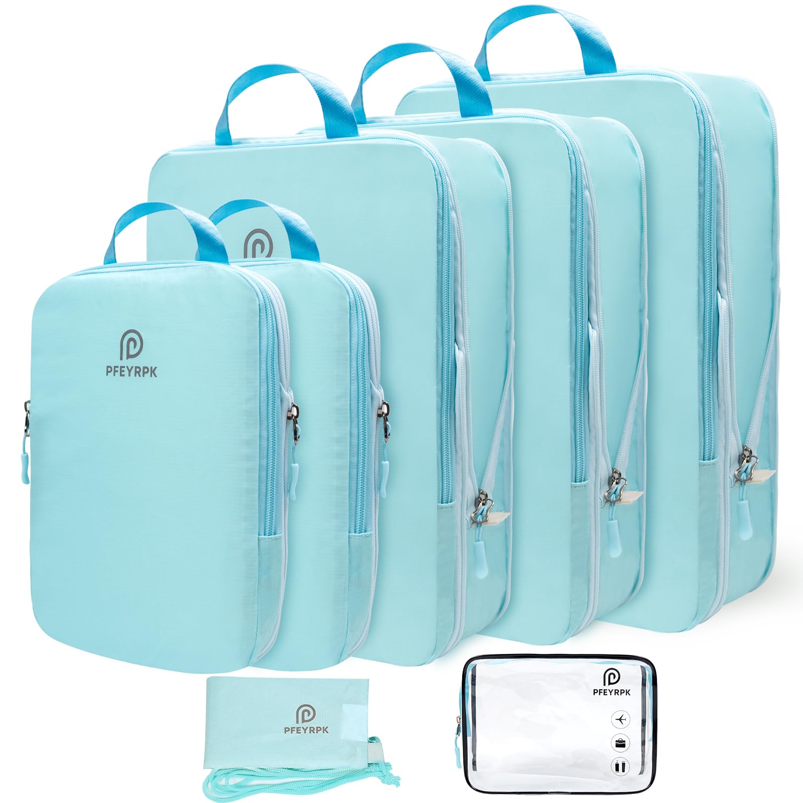 Snapklik.com : Compression Packing Cubes For Suitcases,7 Set Travel ...