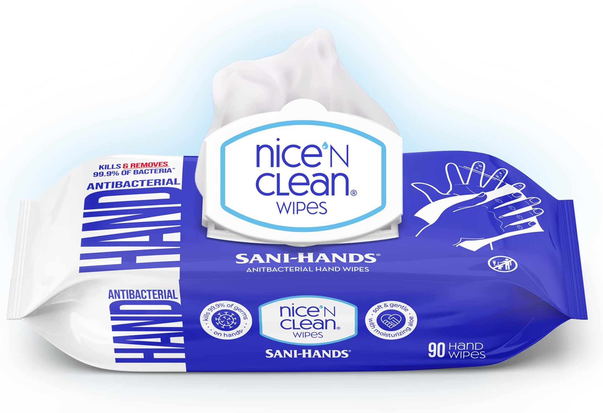 Amazon.com: Nice 'N CLEAN Sensitive Skin Wet Hand Wipes 90ct (8-Pack ...