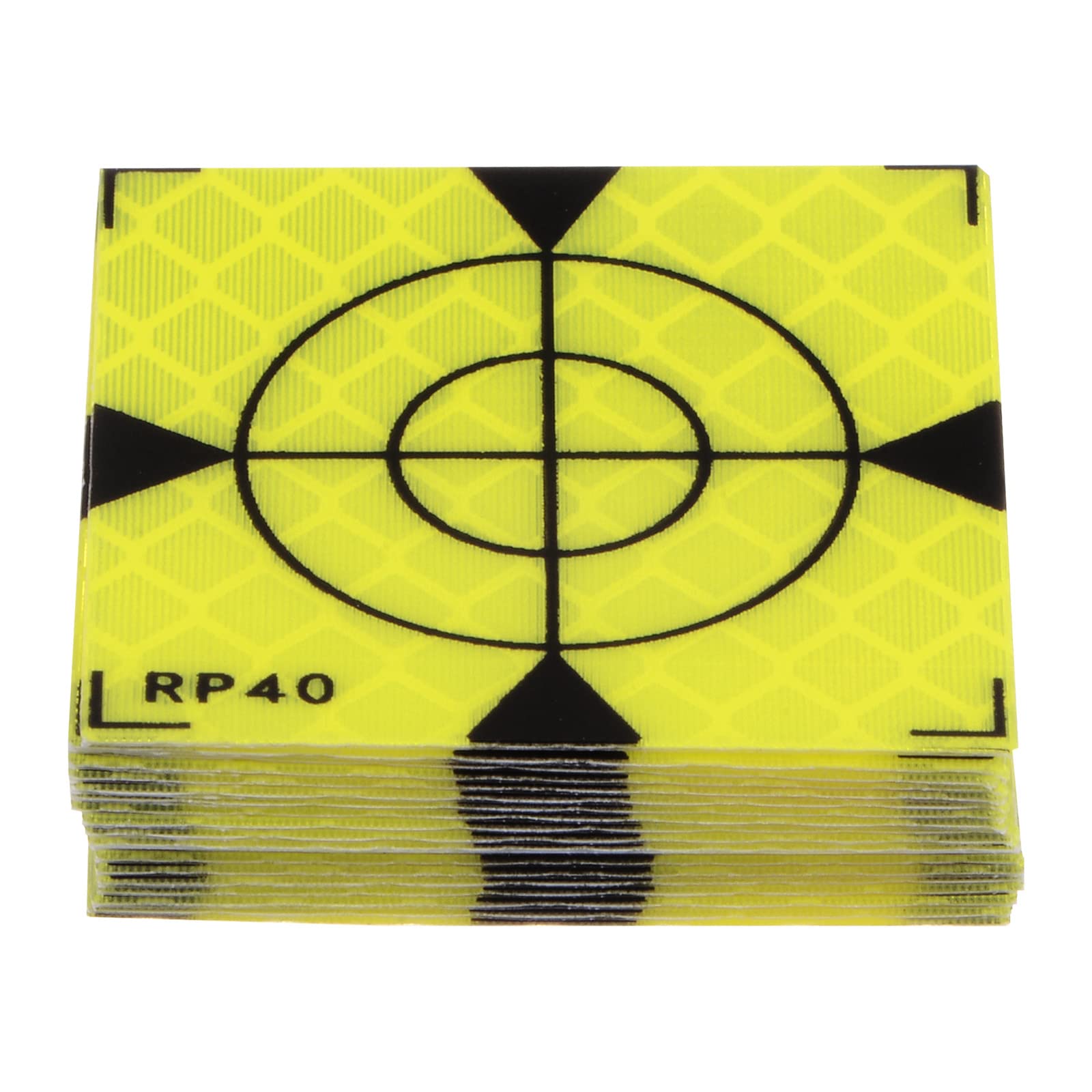 HARFINGTON 20pcs Survey Reflector Sheets 40mm Self-Adhesive Reflective ...