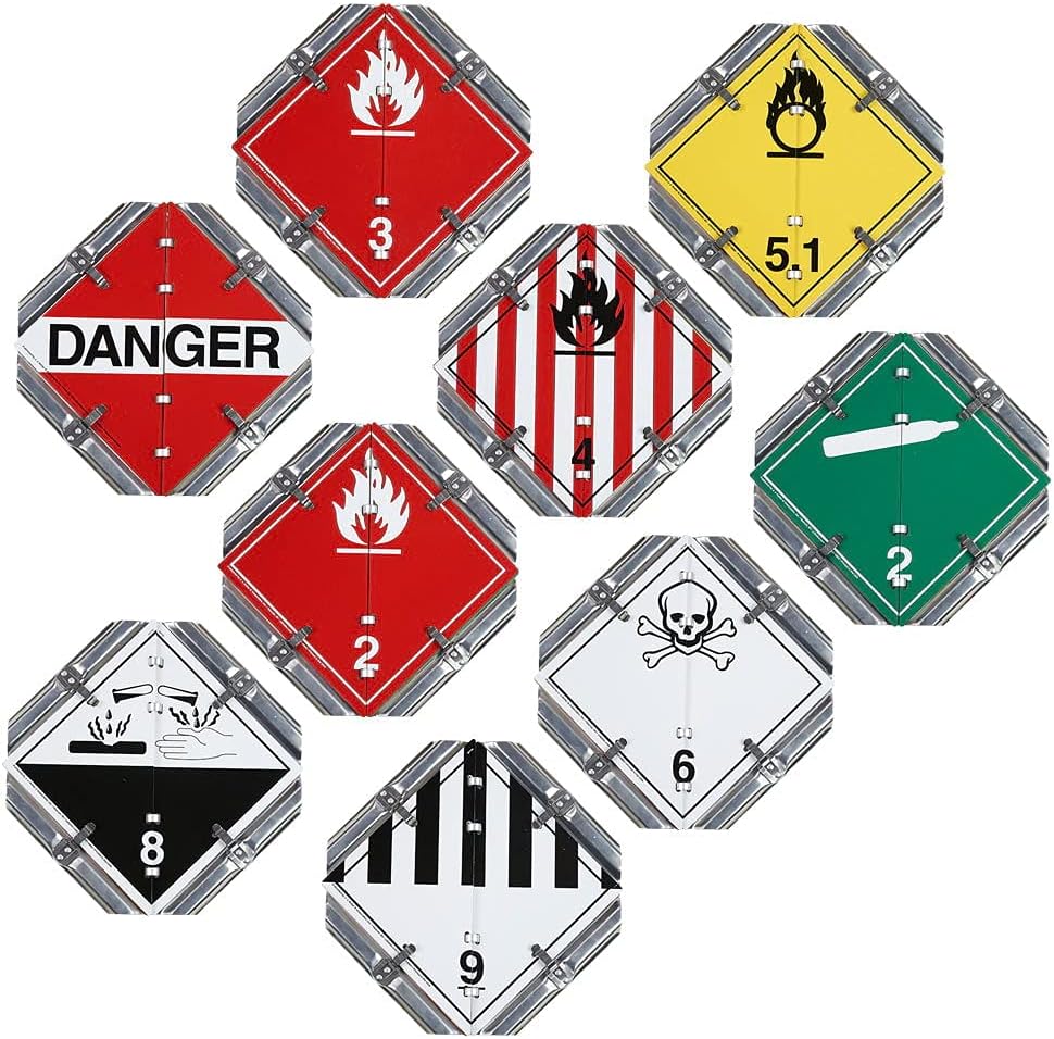 Hazmat Canadian Aluminum Flip Placard, 9-Legend, Wordless, 350mm x ...