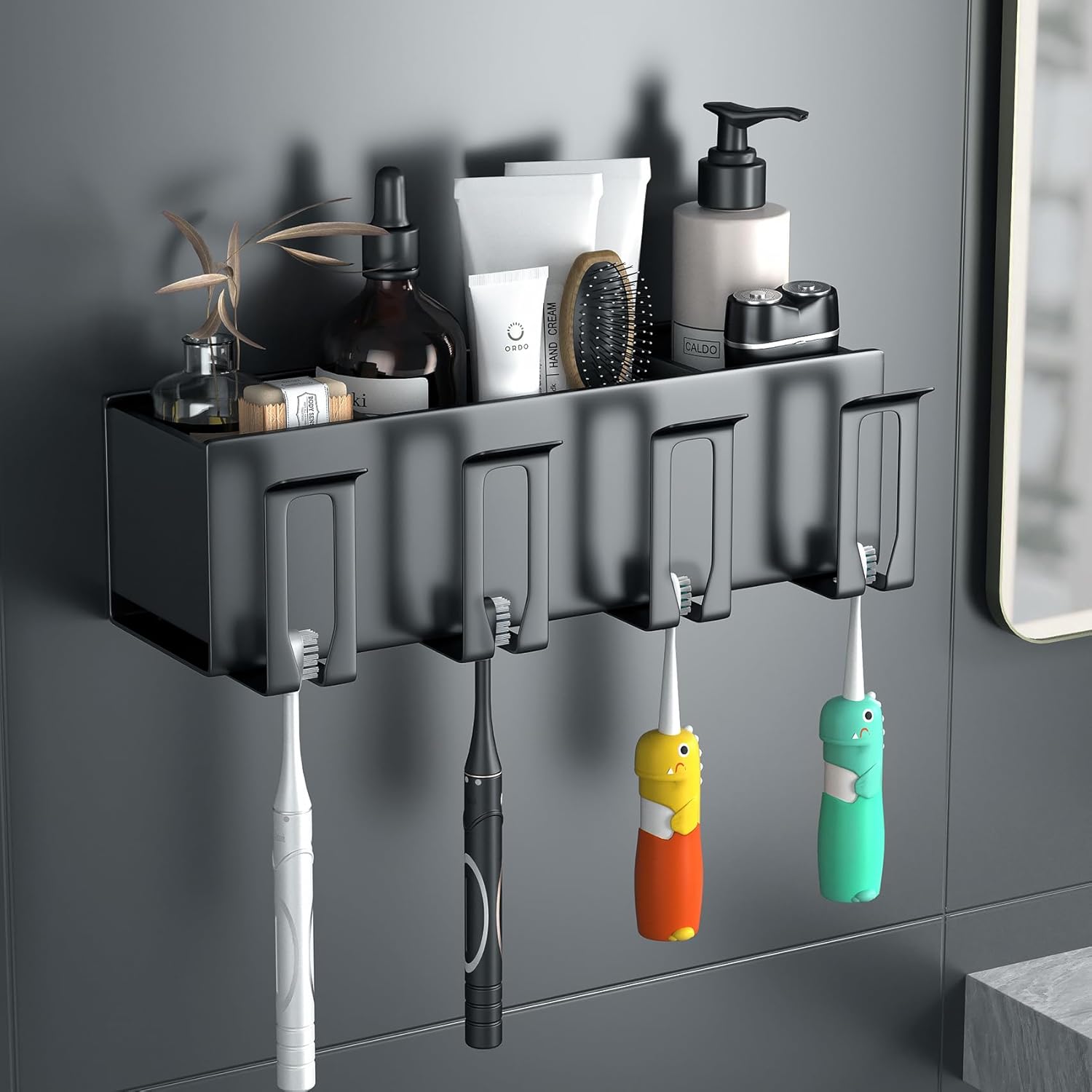 Amazon.com: Toothbrush Holders for Bathrooms, Toothbrush Holders Wall ...