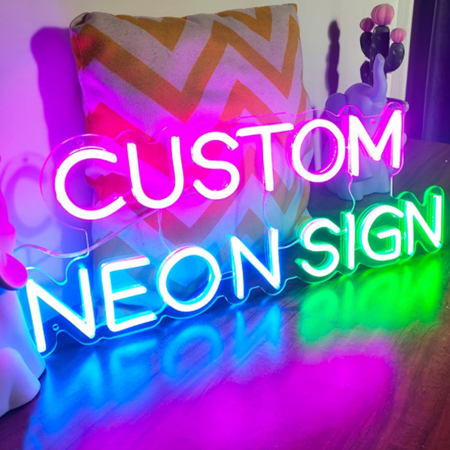 Custom Neon Sign, Custom made Led Light up Name Signs Personalized for ...