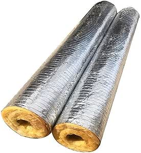 Amazon.com: DUTIL Glass Wool Insulation Pipe Shell high Temperature ...