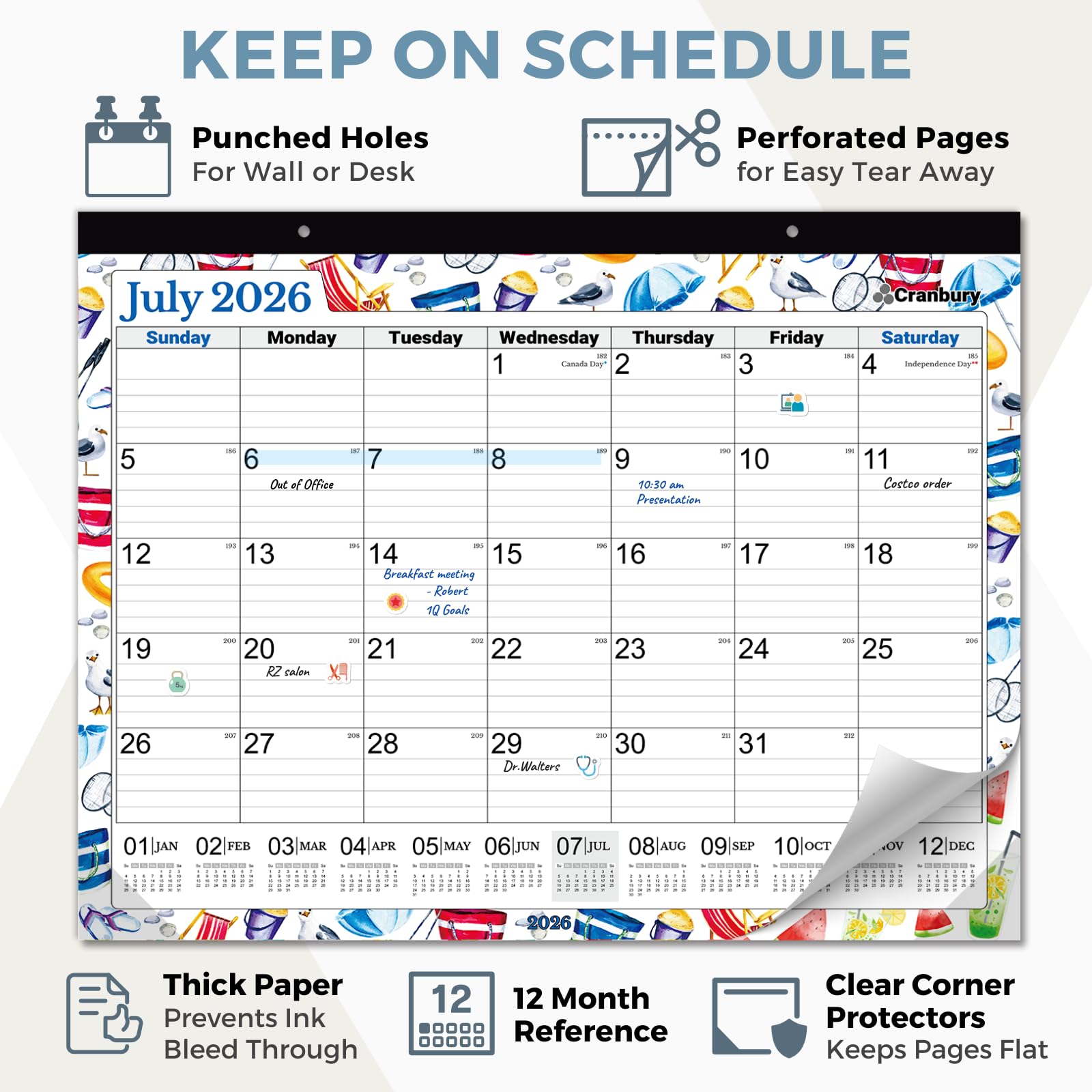 Snapklik.com : Large 22x17 Desk Calendar 2026, Use January To Dec 2026 ...