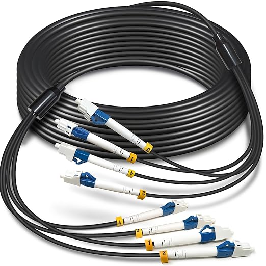 Amazon.com: 5 Meters 4 Core Industrial TPU LC to LC Outdoor Armored ...