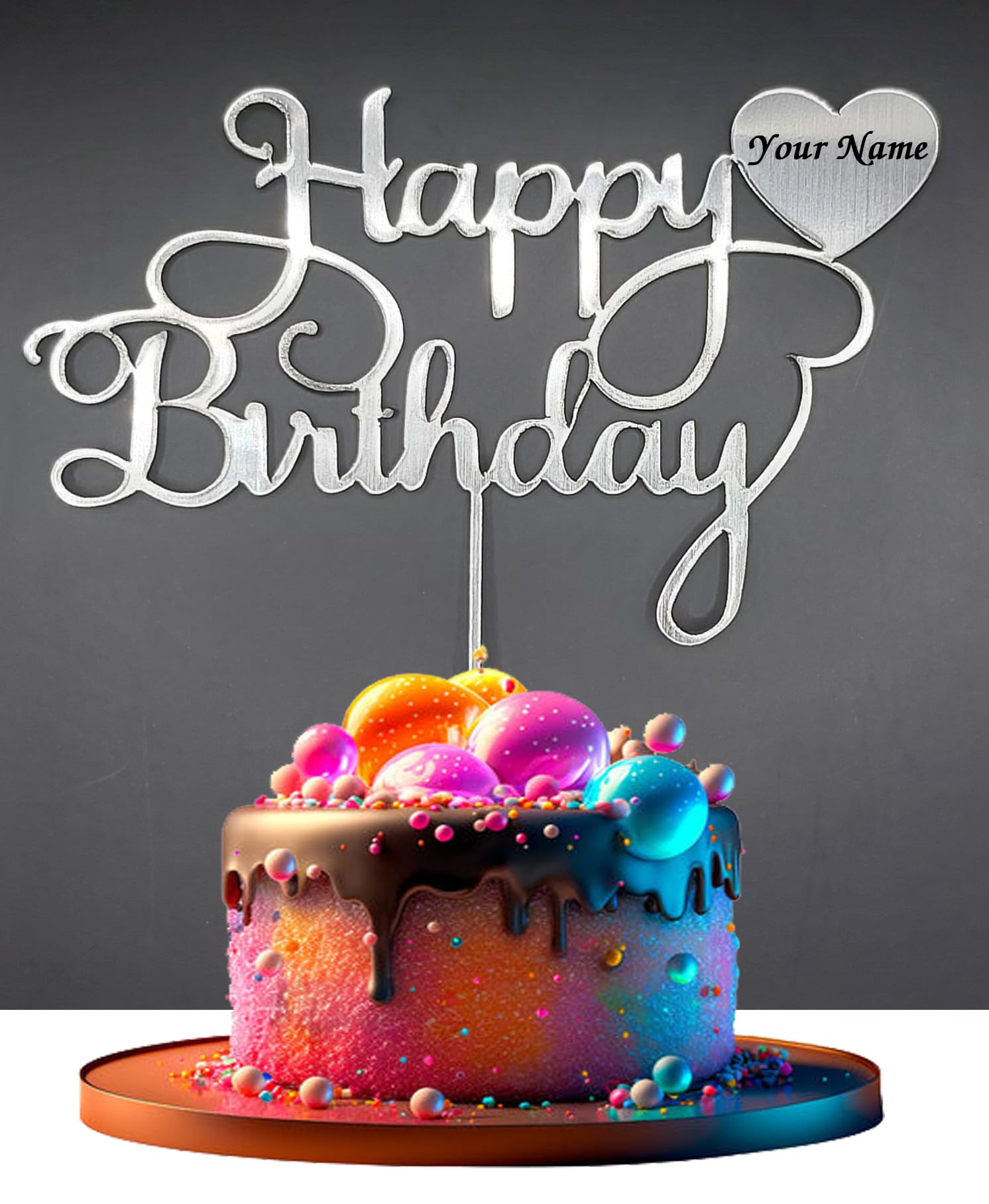 Birthday Cake Name Tags