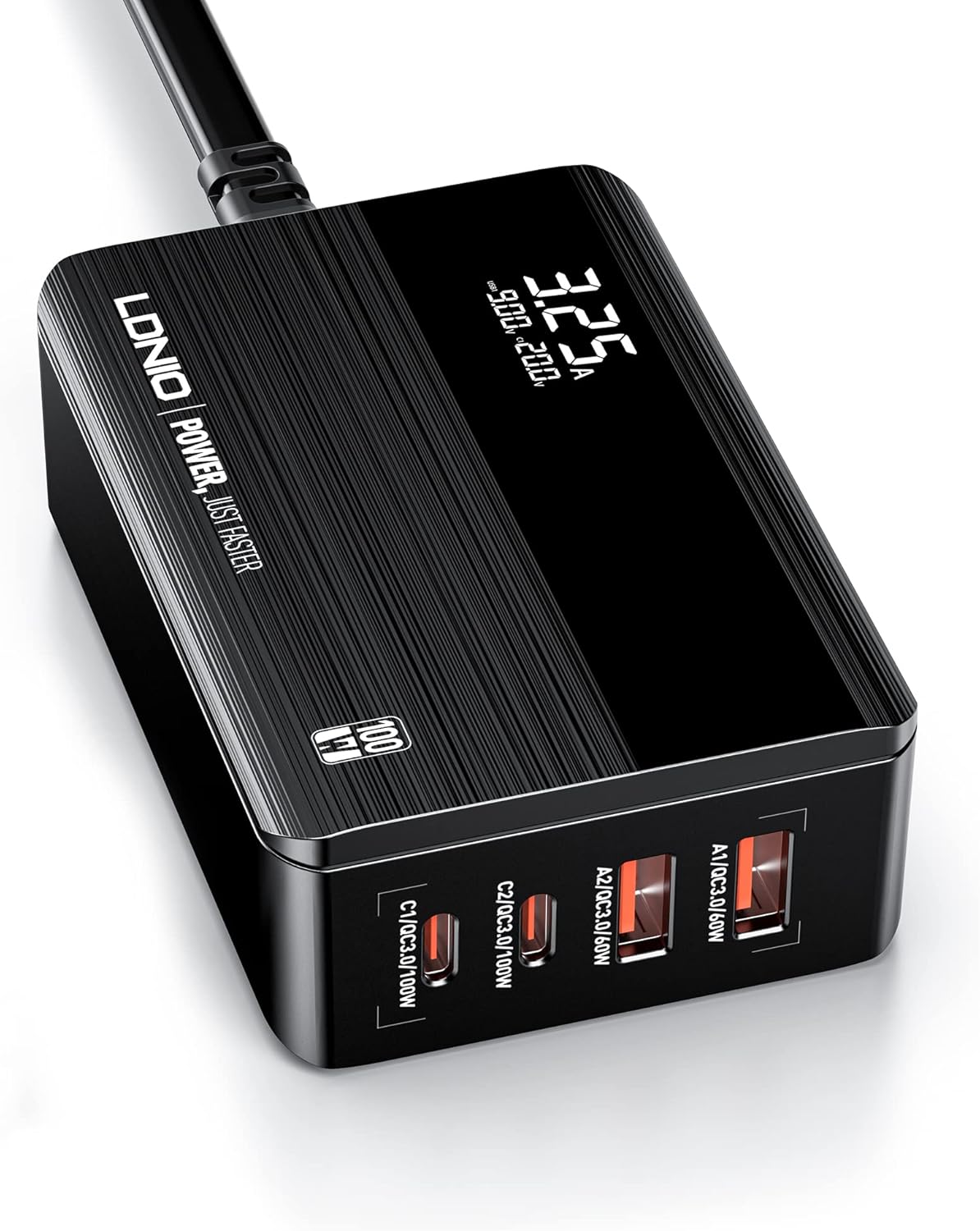 LDNIO USB C Charger 100W 4-Port GaN Fast Desktop Charger USB C Power ...