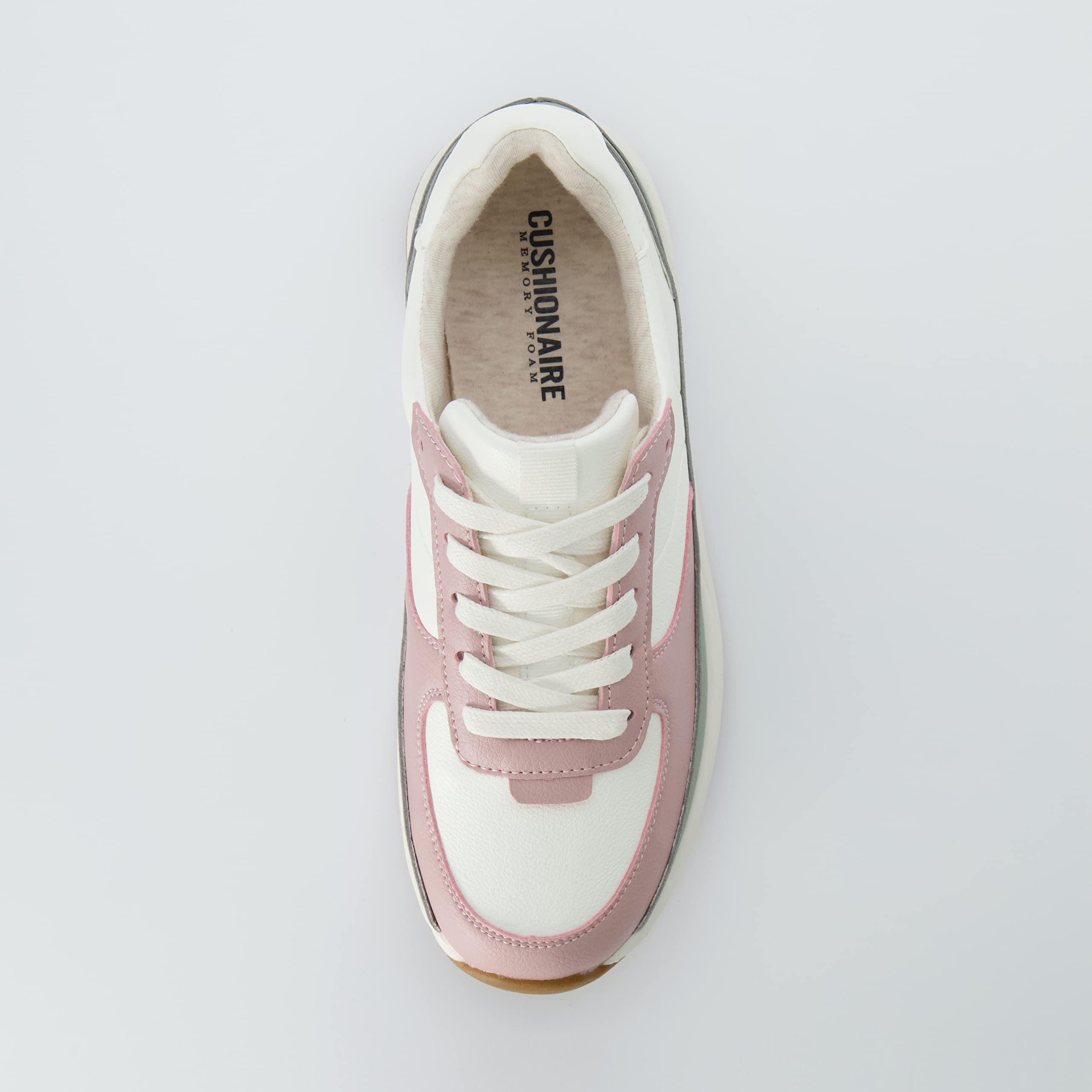 Snapklik.com : CUSHIONAIRE Score Comfort Platform Womens Sneakers