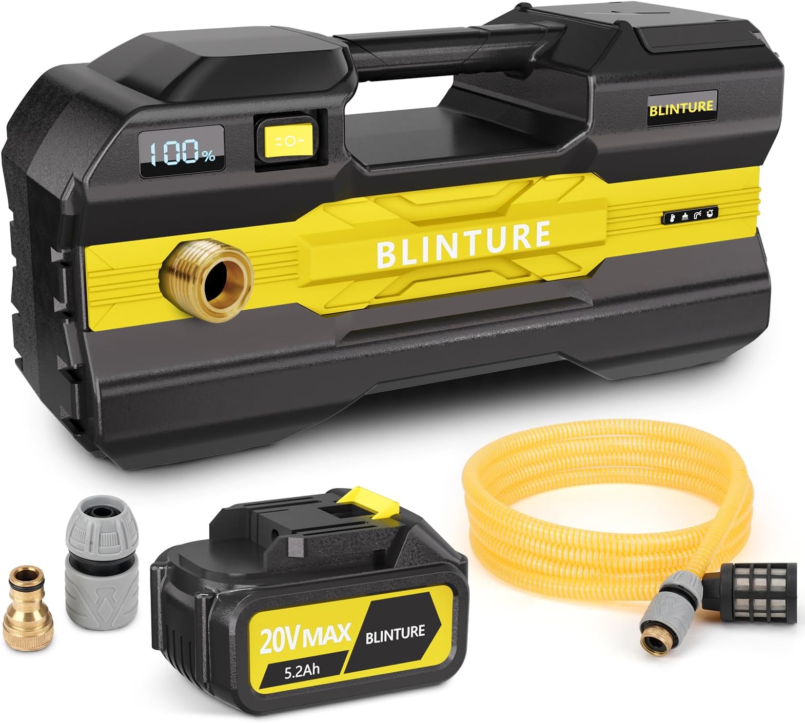 One+ hp 18v 1/4 hp cordless battery powered transfer pump RY20WP182K ...