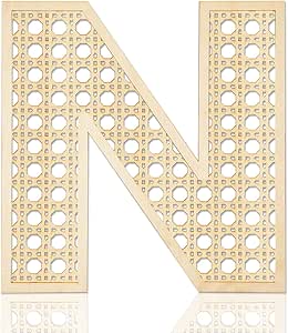 Amazon.com: Wooden Rattan Letters for Wall Decor Rustic Wooden Letters ...