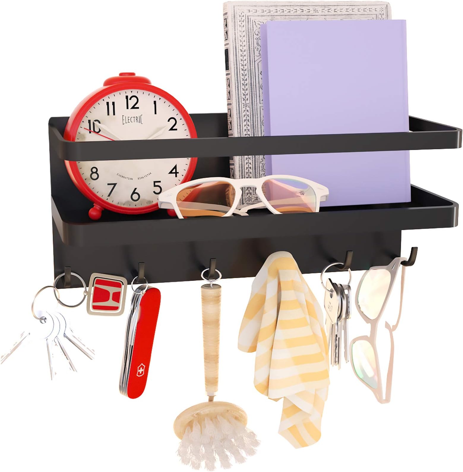 Amazon.com: YJSMO 6 Hooks Magnetic Key Holder,Magnetic Key Racks with ...