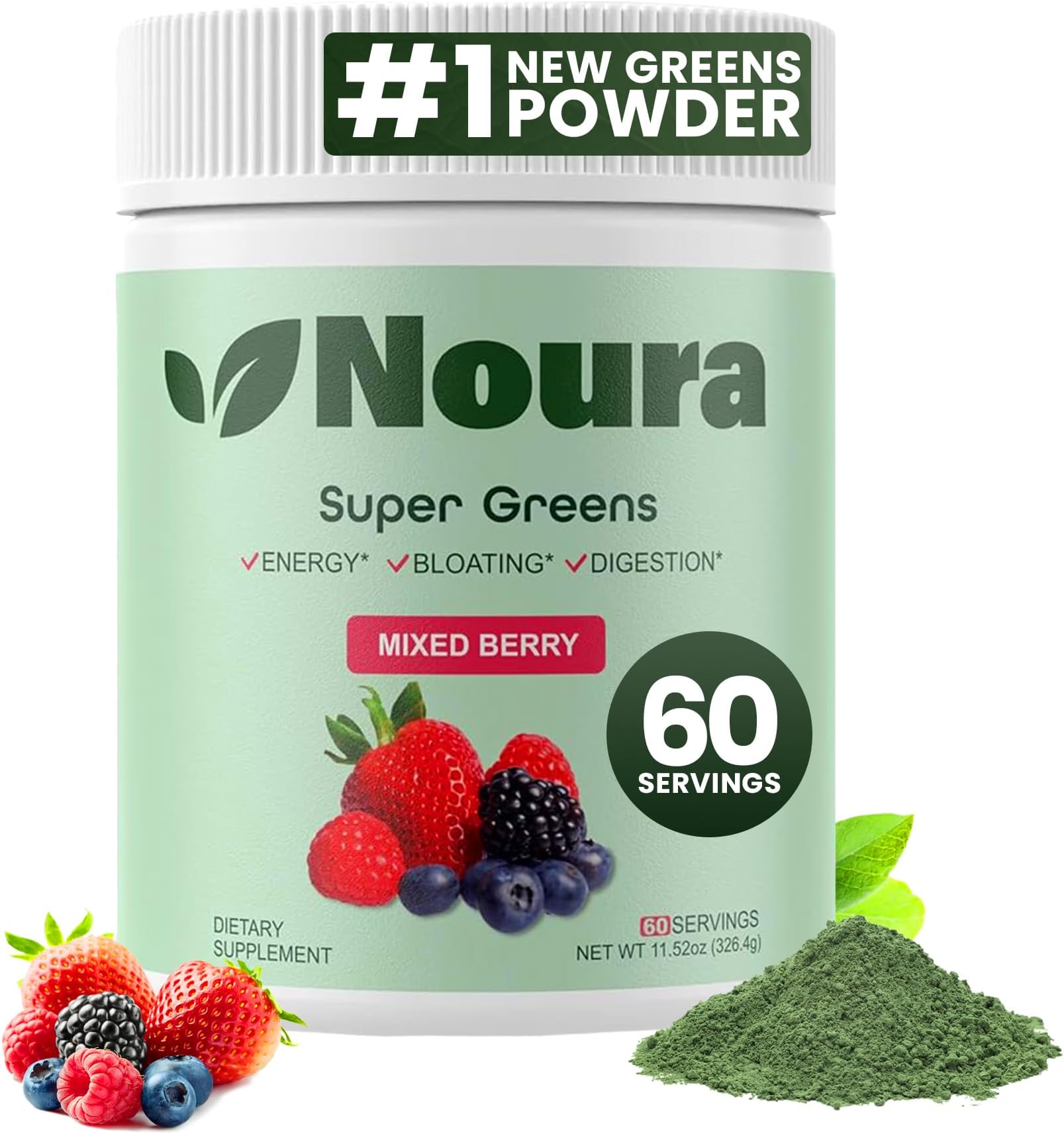 Amazon.com: Wonderful Nutrition Flourish Super Greens. Greens Powder ...