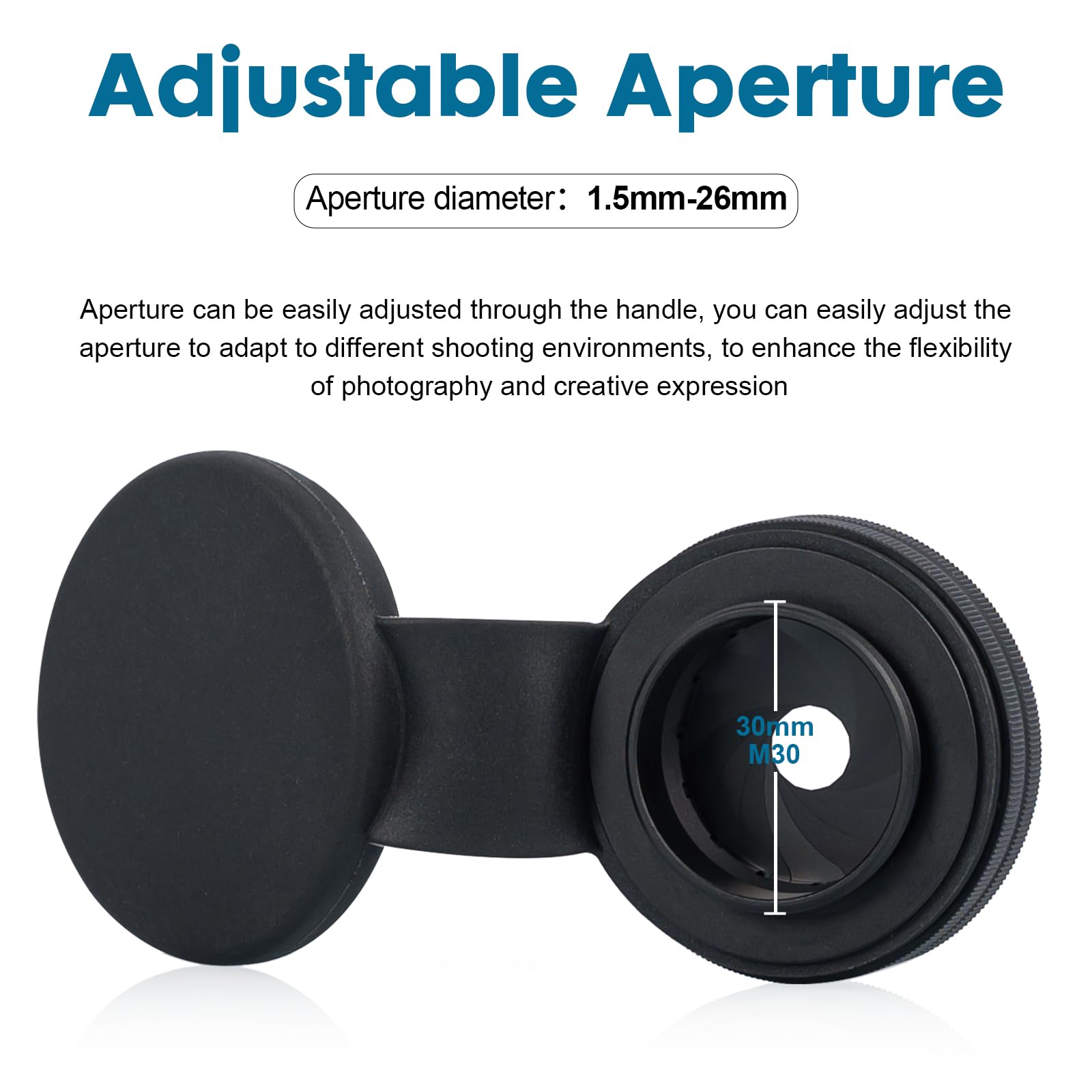 M30 Adjustable Iris Diaphragm For PVS-14 Night Vision Adjustable Iris ...