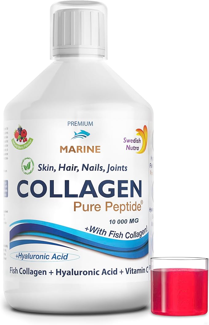 Swedish Nutra - Liquid Marine Collagen 10000mg - Pack of 500ml I ...
