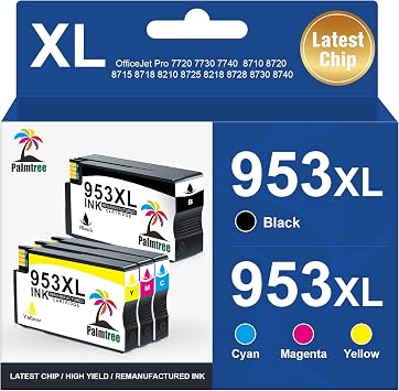 Palmtree 953XL 953 XL Rigenerato per Cartucce HP 953 XL Multipack ...
