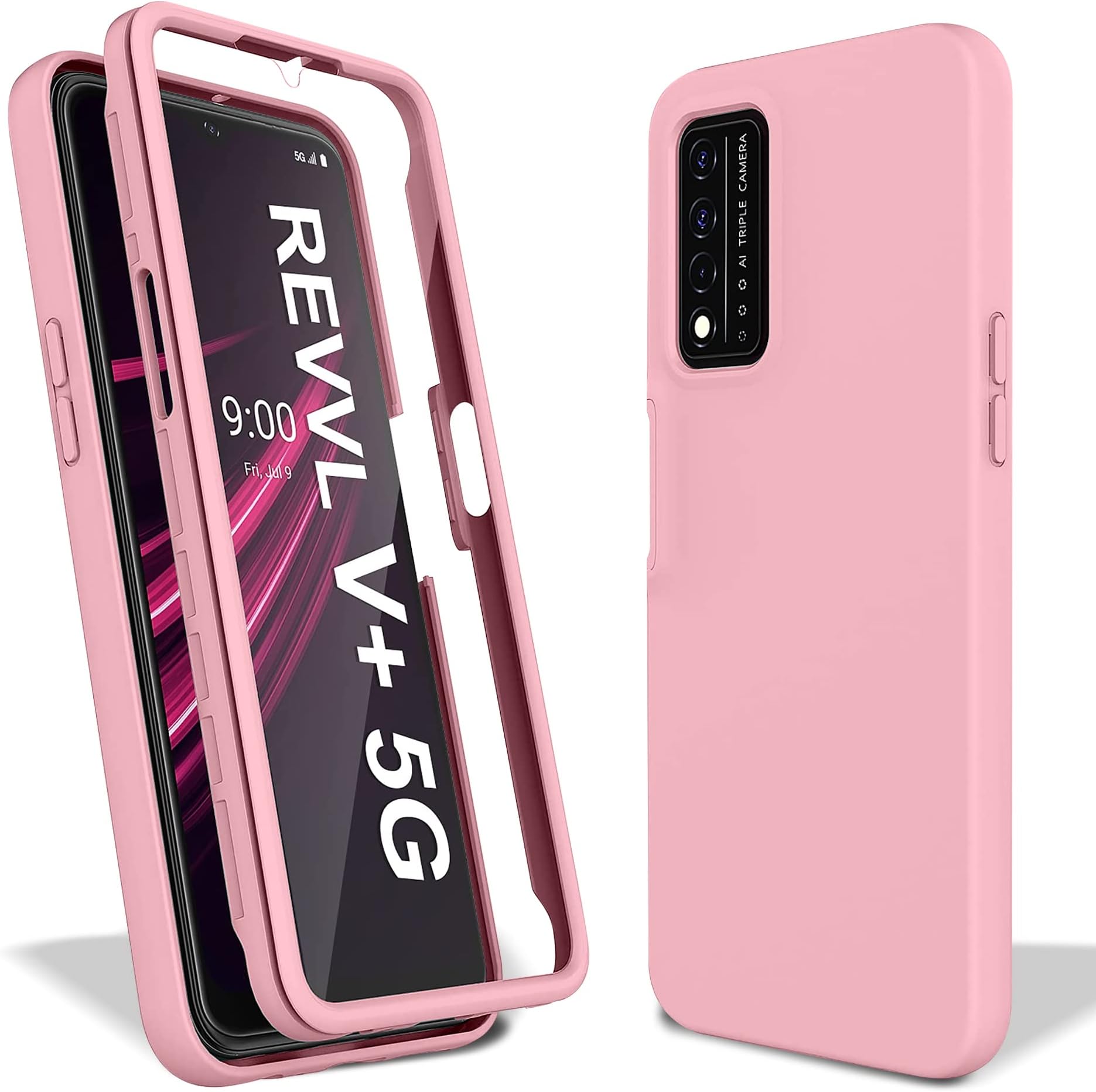Amazon.com: Razstorm Design Heavy Duty Case for T-Mobile Revvl V+ Plus 5G Case with Built-in ...
