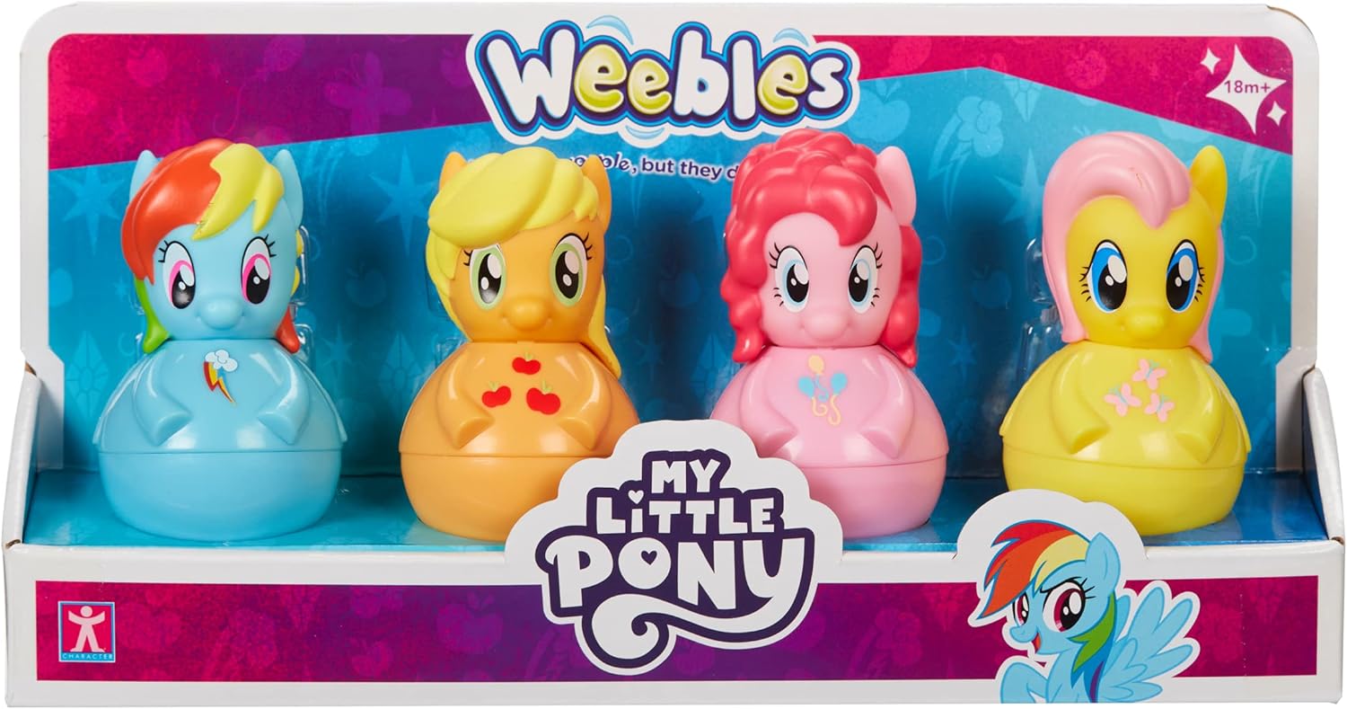 Character Options 07756 Four Pack, Weebles Wobble, Preschool Figures, My Little Pony Toys – BigaMart