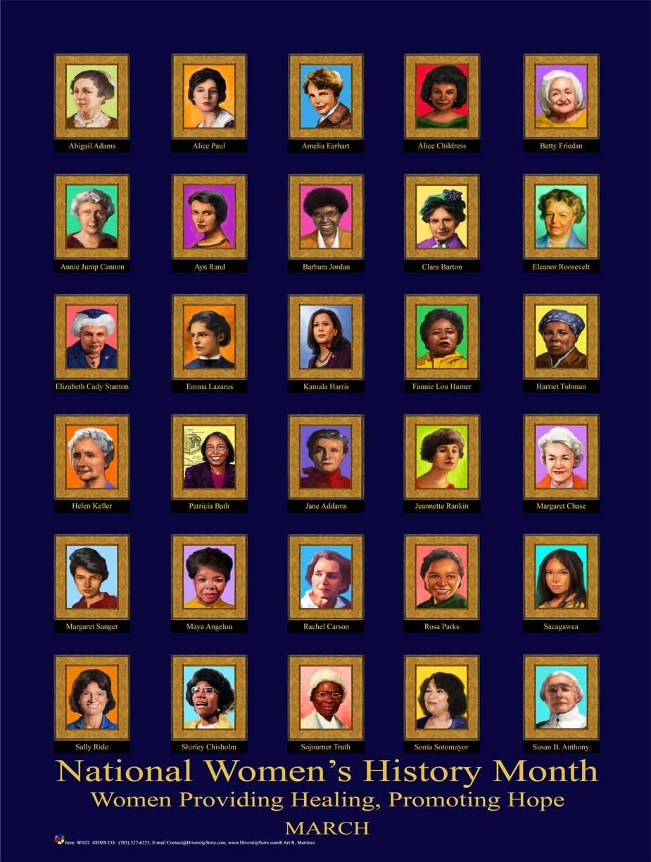 Amazon.com: Women's History Month Poster WH22: Posters & Prints
