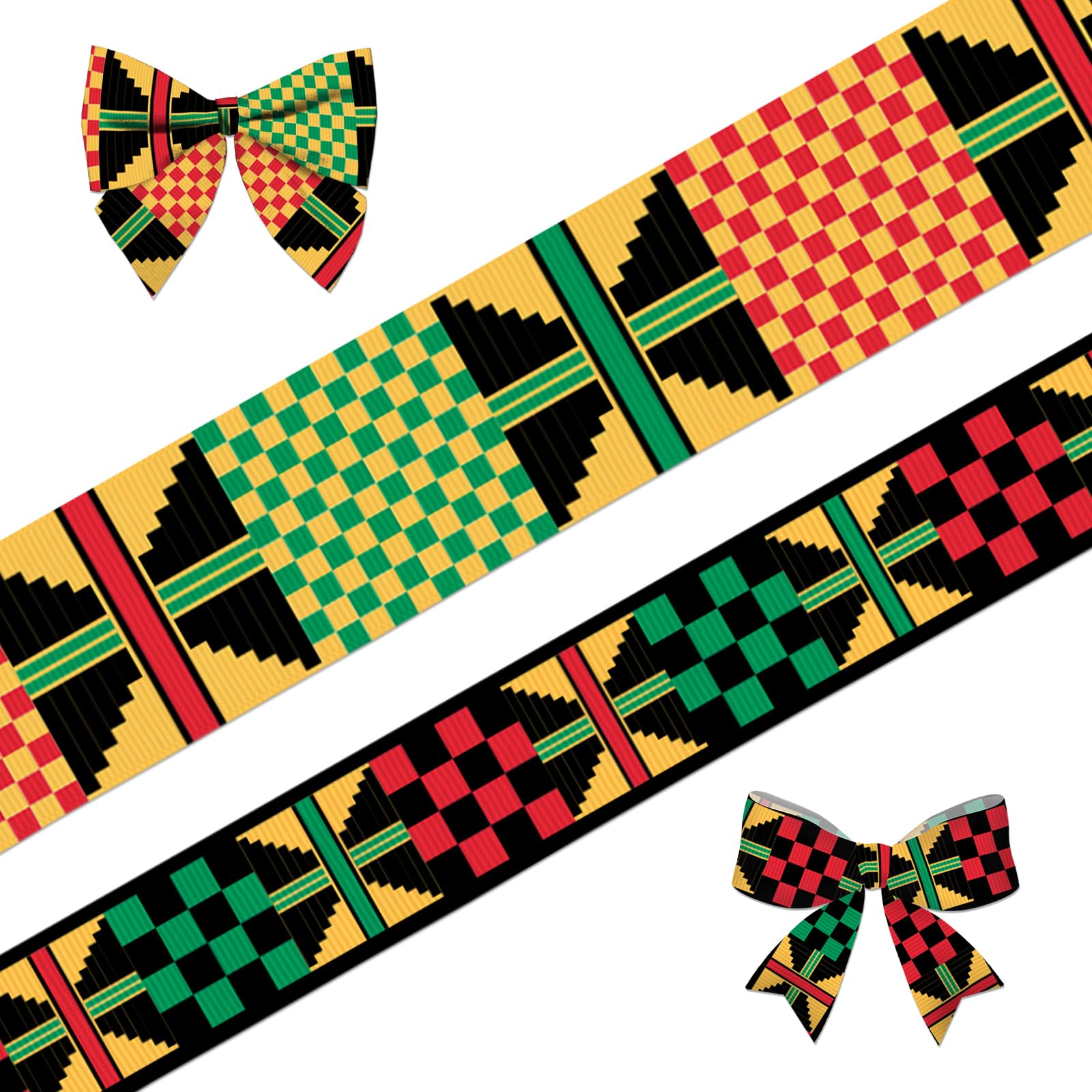 Amazon.com: Glodecart 2 Rolls Black History Month Ribbon for Wrapping ...