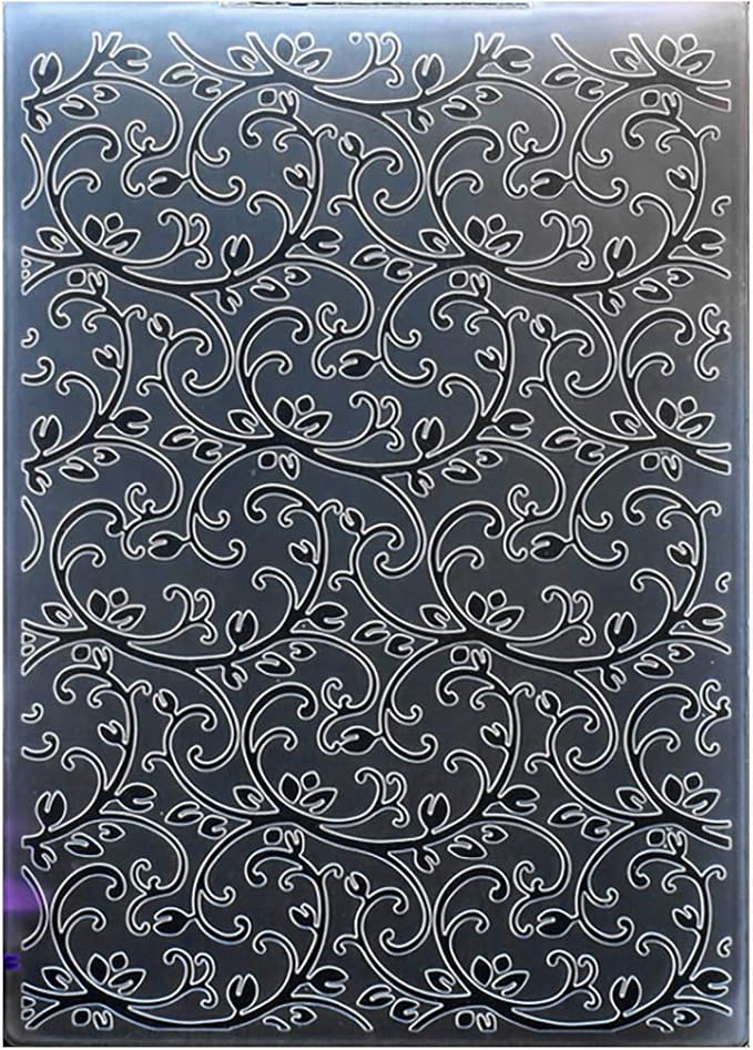 Amazon.com: Kwan Crafts Leaves Plastic Embossing Folders for Card ...