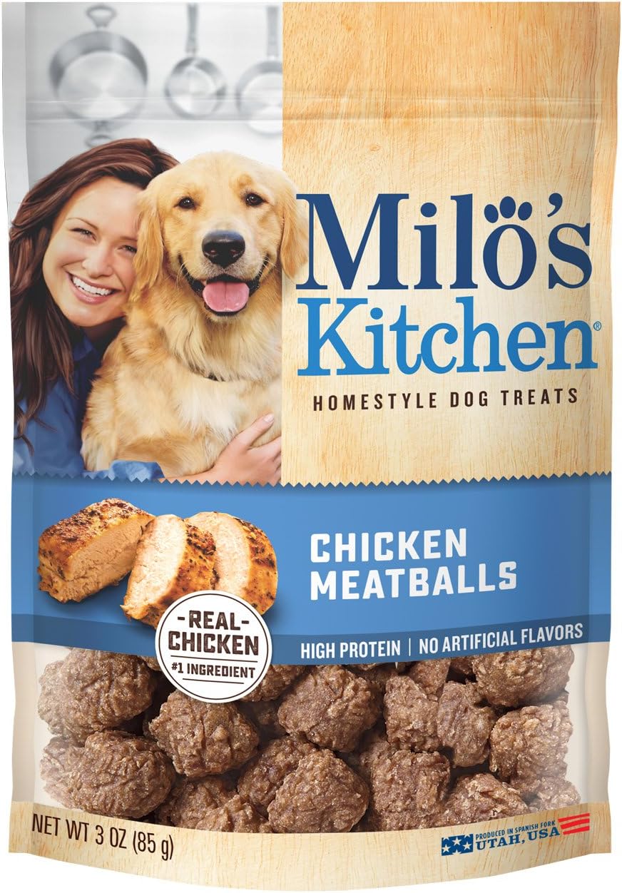 Amazon.com : Milo'S Kitchen Chicken Meatballs, 18-Ounce (Pack Of 4 ...