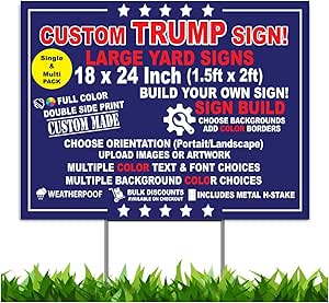 Amazon.com: Custom Republican Sign, Custom Political Republican Yard ...