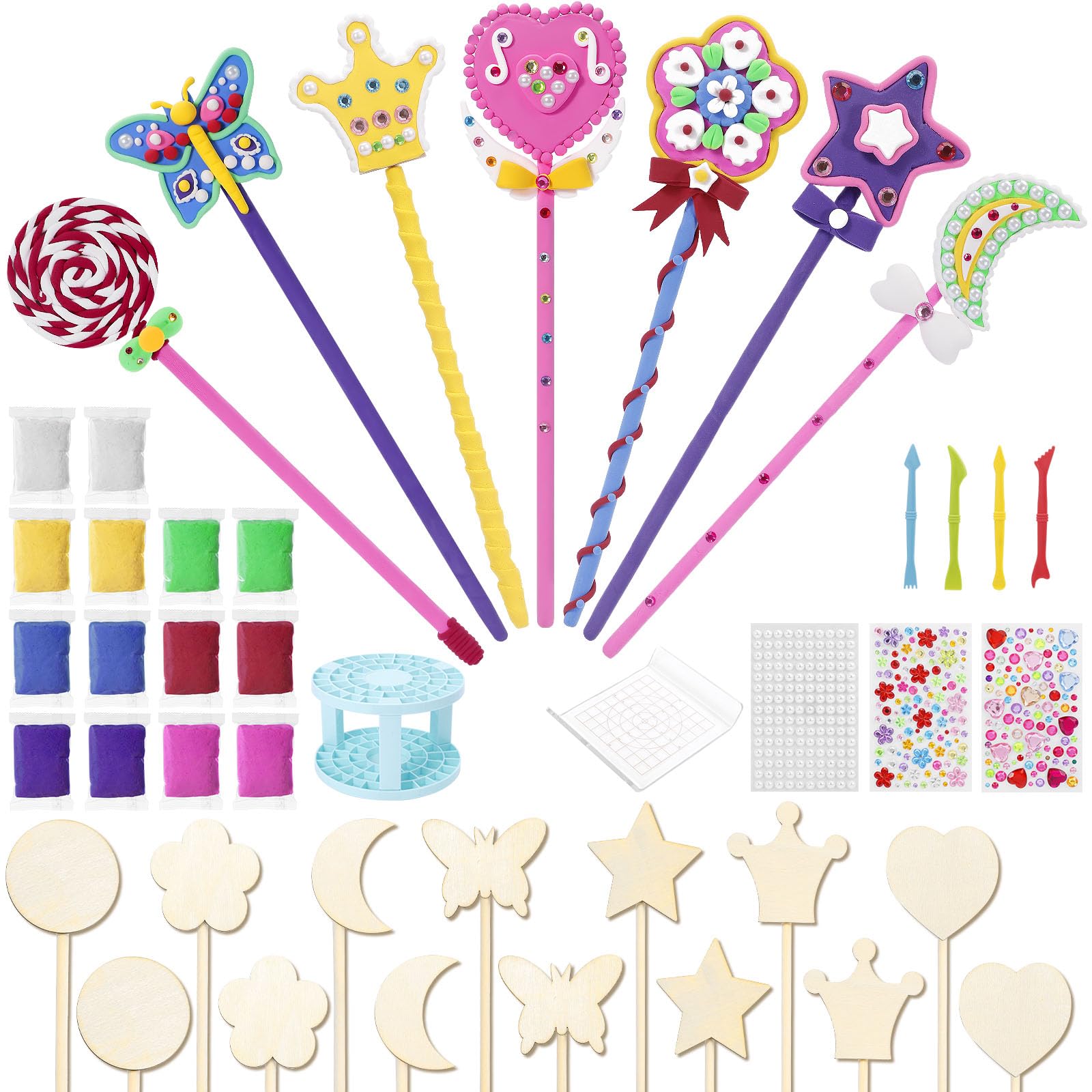 Amazon.com: Make Your Own Princess Wand Magic Wand Making Kit DIY Fairy ...