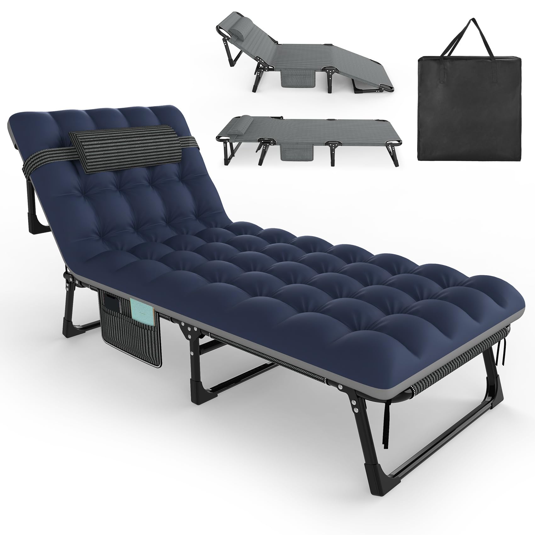 Snapklik.com : Slendor Camping Cot For Adults, 5 Position Adjustable ...