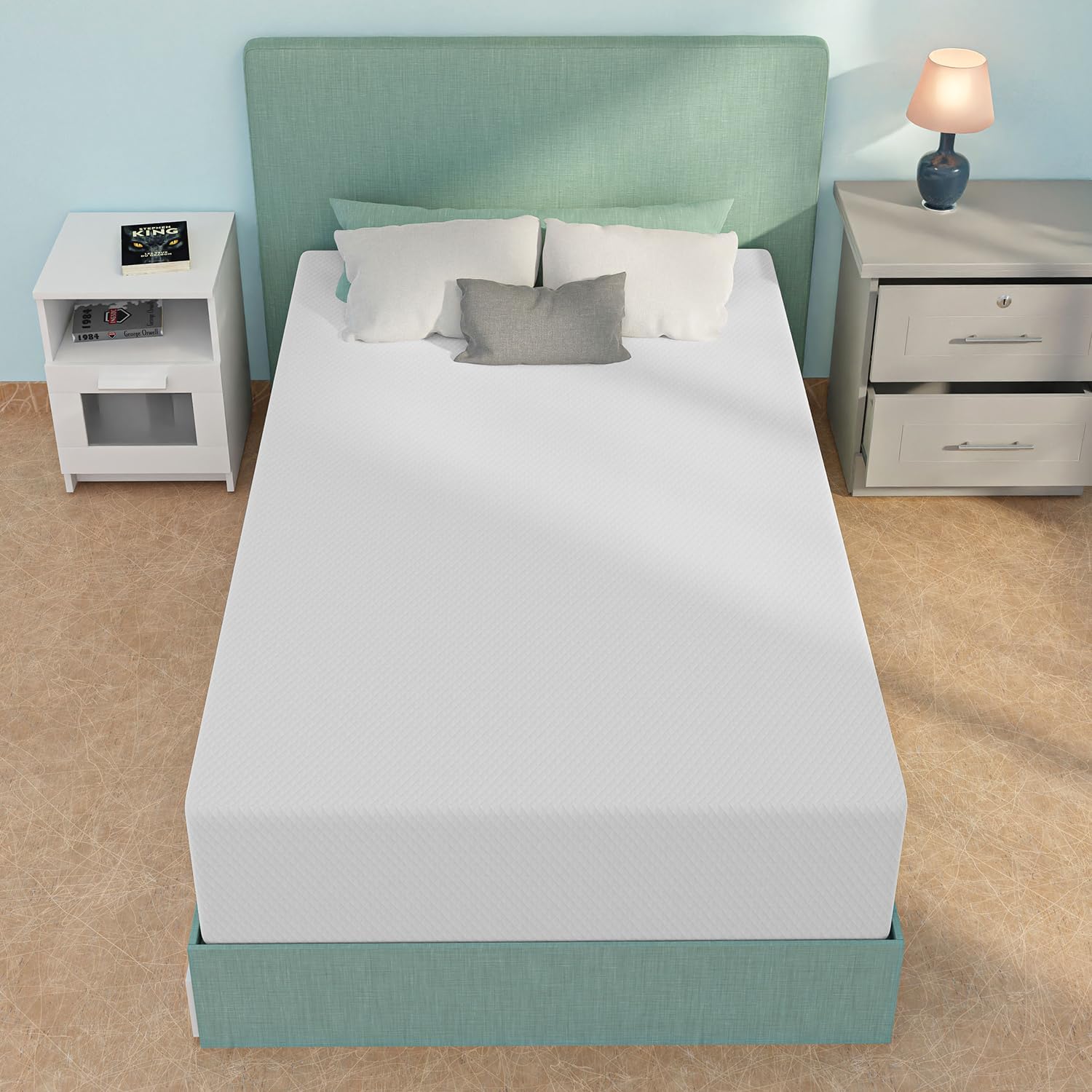 Amazon.com: HRVEOCEI Queen Hybrid Mattress 12 Inch, Cooling Gel Memory ...