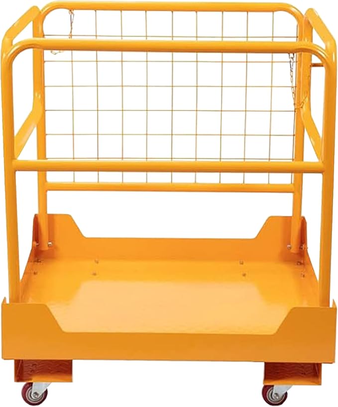Amazon.com: Forklift Cage Work Platform Safety Cage 36 x36 Inch with 4 ...