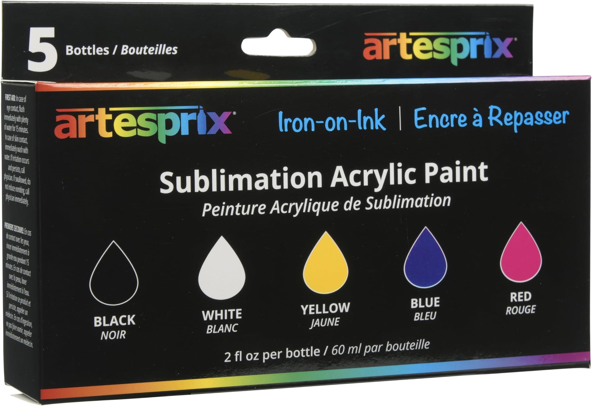 Amazon.com: Artesprix Iron-on-Ink Sublimation Acrylic Paint Set : Arts ...