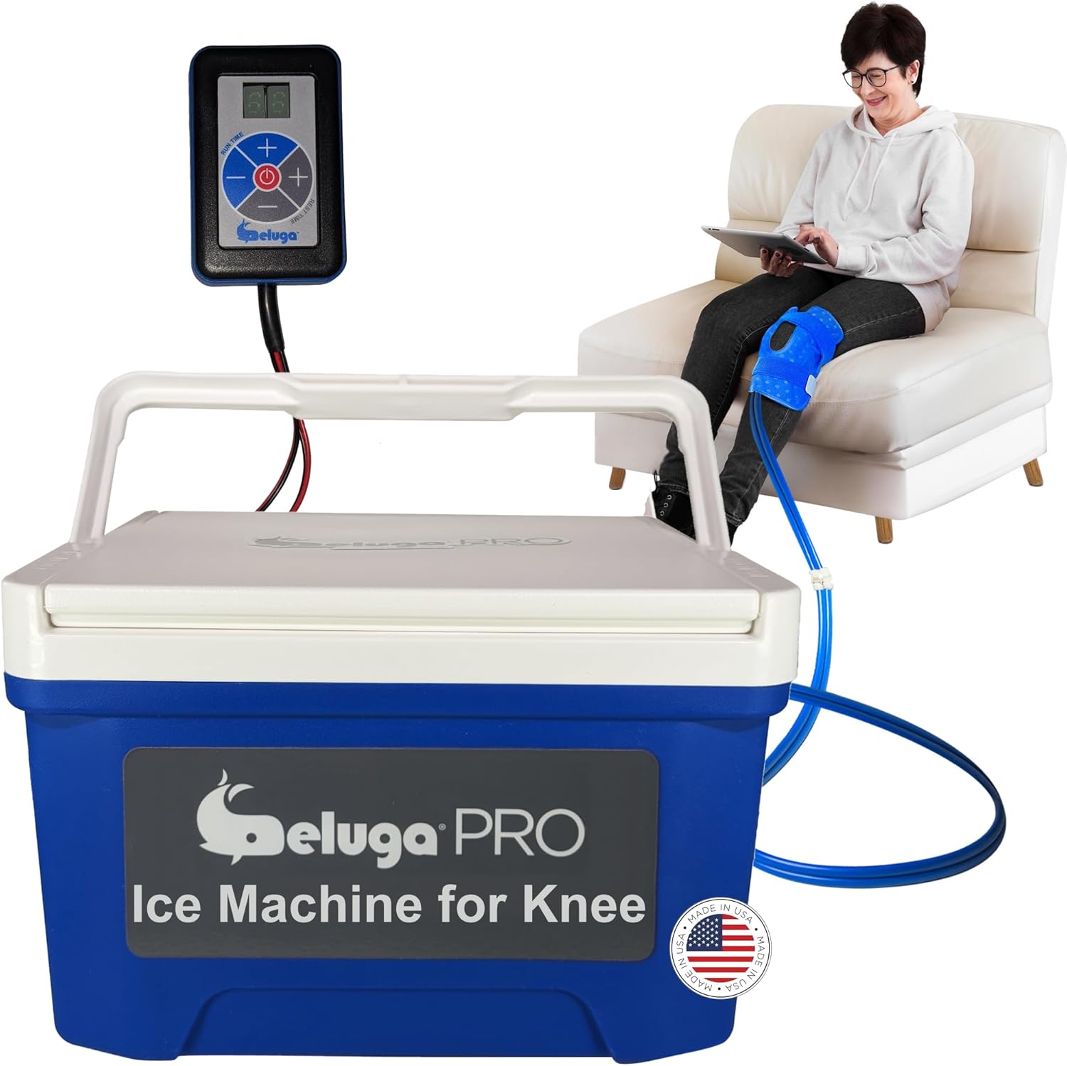 BelugaPRO Ice Machine for Knee After Surgery, Cold Therapy Knee Ice ...