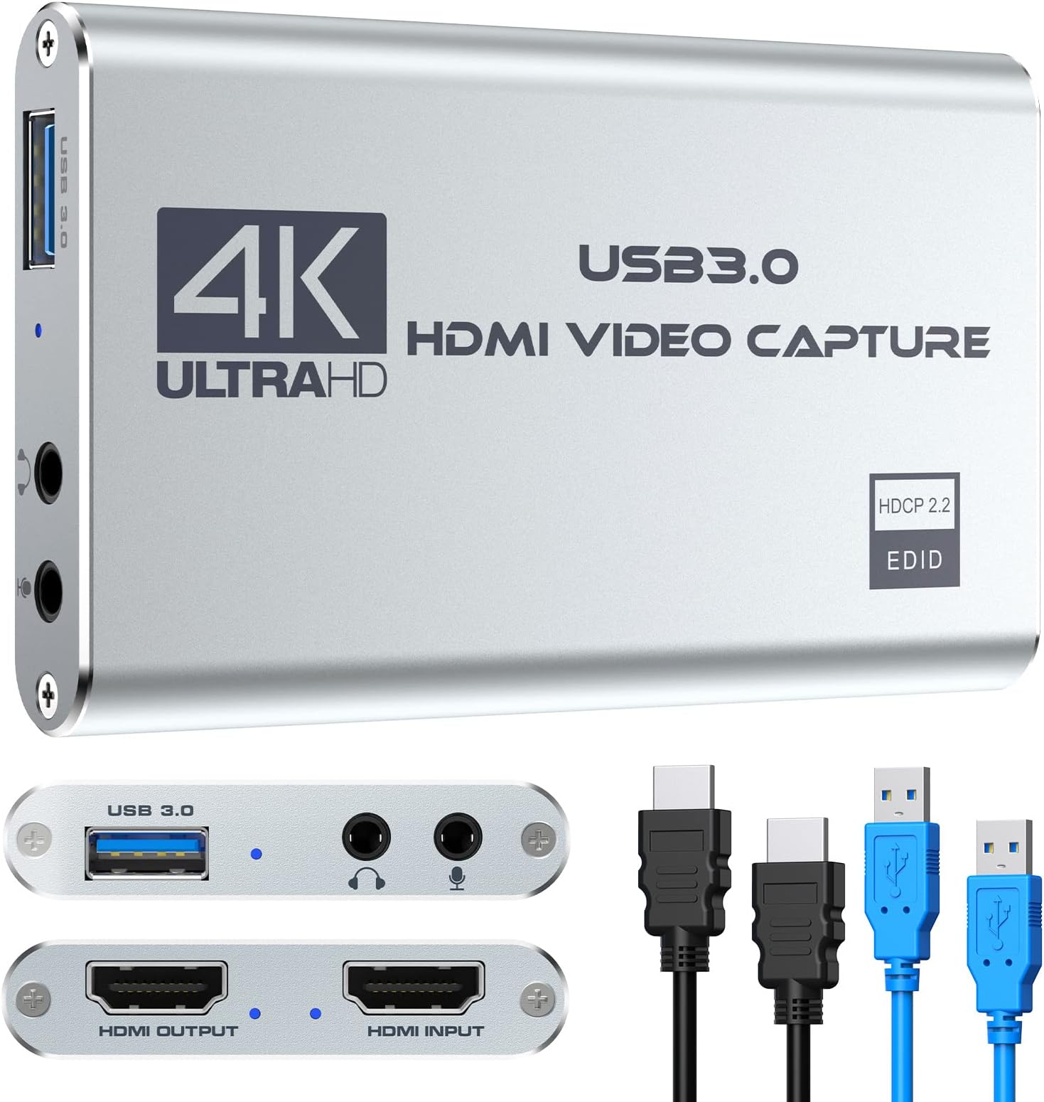 HDMI Video Capture Card for Switch,4K External Capture Card for ...
