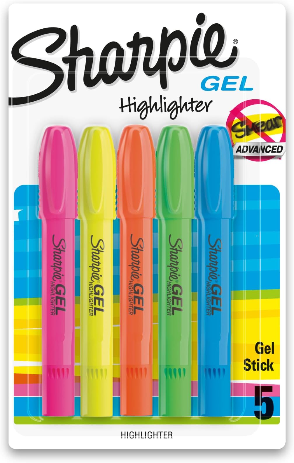 Amazon.com : SHARPIE Accent Gel Highlighters, Colored, 3 Assorted ...
