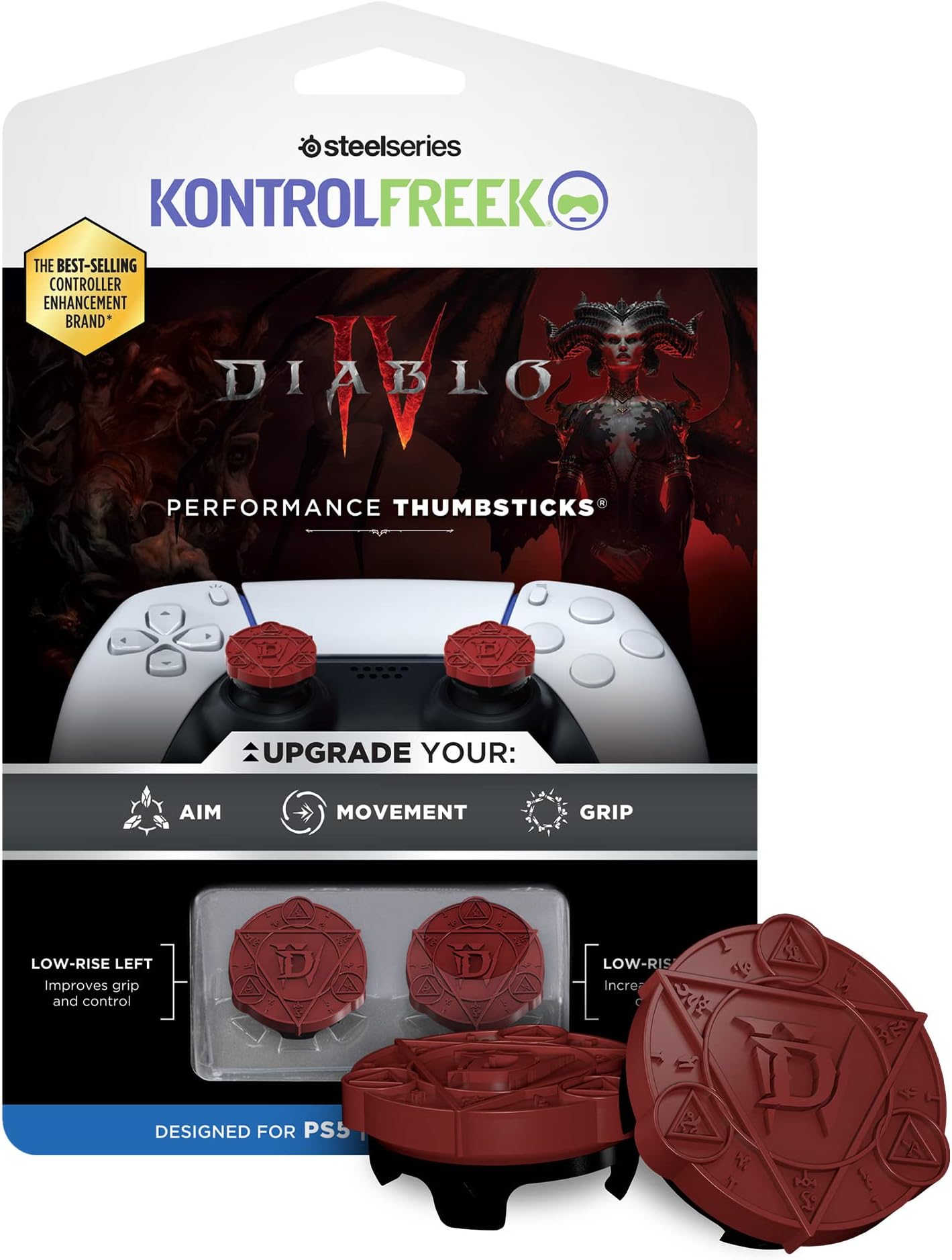 Amazon.com: KontrolFreek Diablo IV Performance Thumbsticks for ...