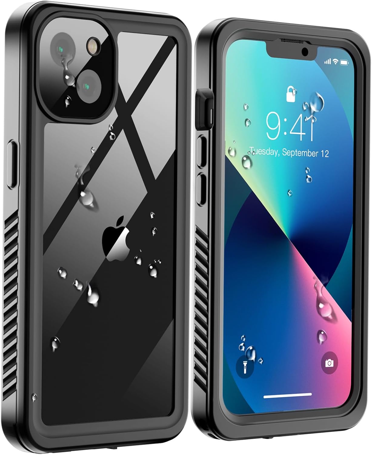 Amazon.com: SUPFINE for iPhone 13 Waterproof Case,[Built-in Screen ...